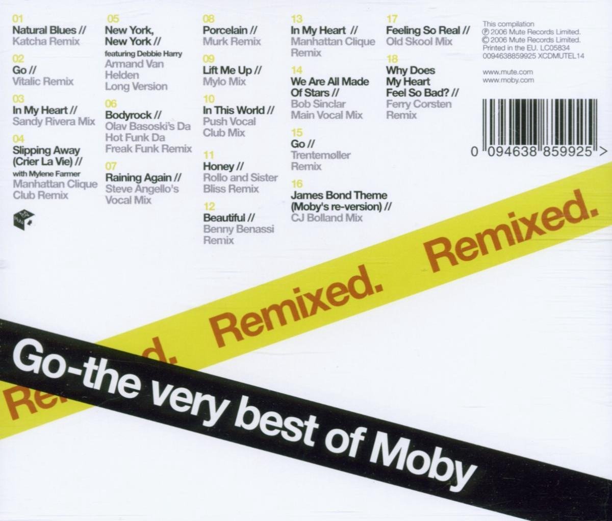 Go - Very Best Of Moby Remixed, Moby | CD (album) | Muziek | bol.