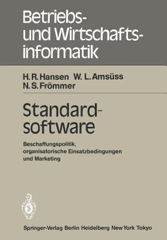 Standardsoftware | 9783540123323 | W.L. Amsuss | Boeken | bol.com