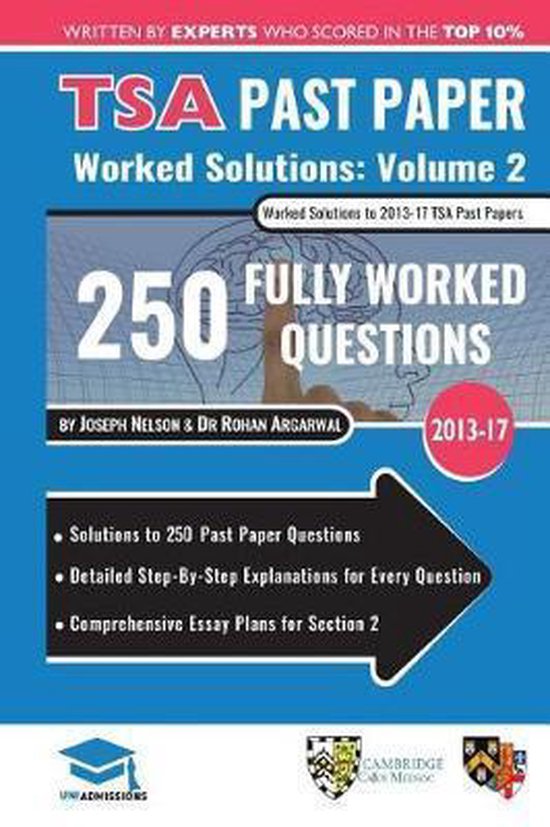 TSA Past Paper Worked Solutions Volume 2, Joseph Nelson | 9781912557295 ...