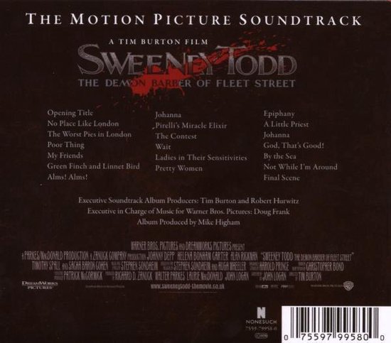 Sweeney Todd (Deluxe Edition), Original Soundtrack | CD (album ...