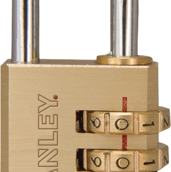 3-Digit Combination Padlock Solid Brass 30 mm | bol