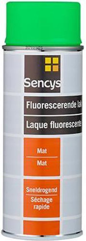 Fluorescerende Lak - Fluor - Groen - Mat - 400 ml | bol.com