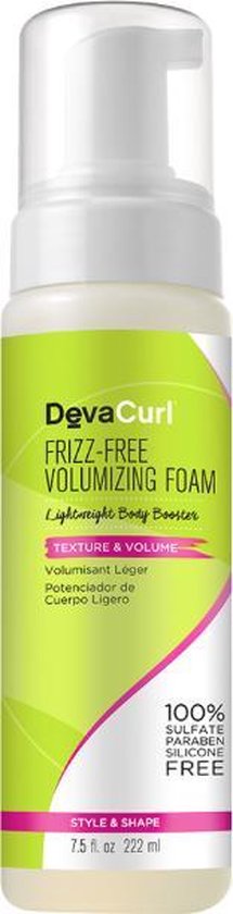 DevaCurl Frizz-Free Volumizing Foam Lightweight Body Booster 222ml ...