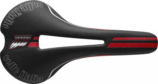 Selle Italia Flite Flow Black/Red L2 Fietszadel - Titanium rails ...