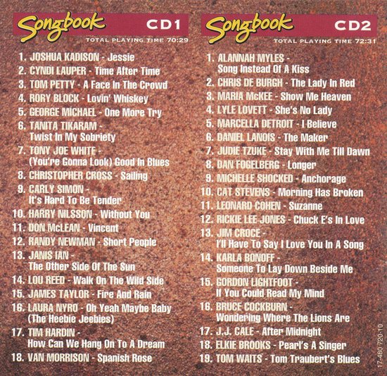 Songbook: The Best of Singer/Songwriters, various artists | CD (album ...
