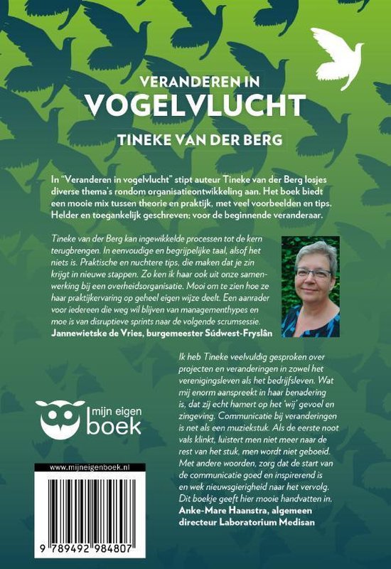 Veranderen in vogelvlucht, Tineke van der Berg | 9789492984807 | Boeken | bol