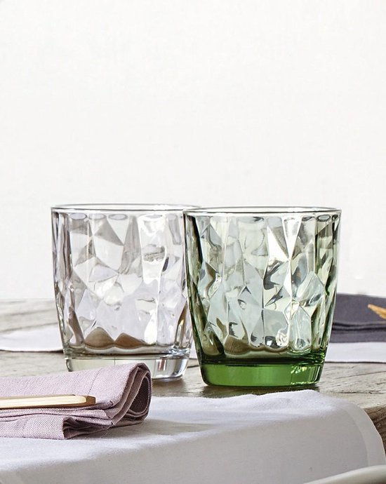 Bormioli Rocco Diamond Tumbler - 39 cl - Groen - 6 stuks | bol