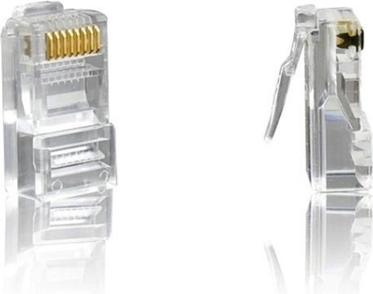 10 x RJ-45 CAT5 / CAT 5E - Connector Stekker - Plug Voor Internet ...