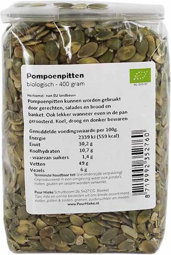 Pompoenpitten - 400g - BIO | bol