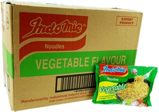 Indomie - Instant noodles - Vegetable flavour - 40x80g | bol
