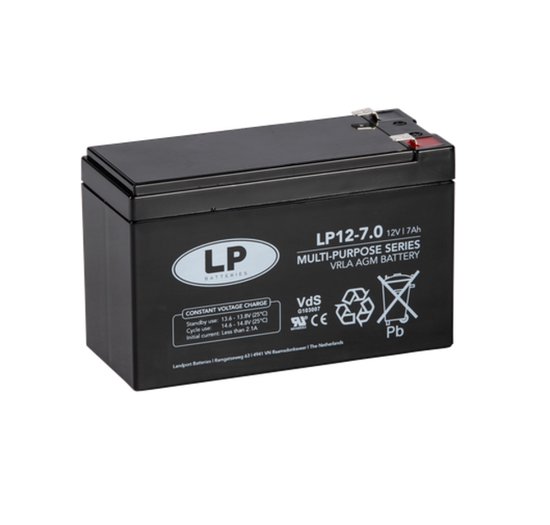 Accu 12 volt 7Ah lp12-7 vds(t1) landport | bol