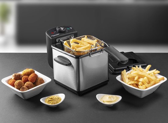 kleine Friteuse, Mini Frituurpan voor 1 portie friet, bitterballen of ...