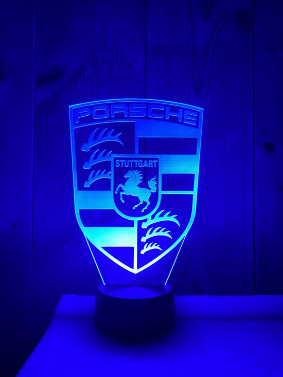 3D Led Lamp Porsche auto [Nachtlamp] | bol