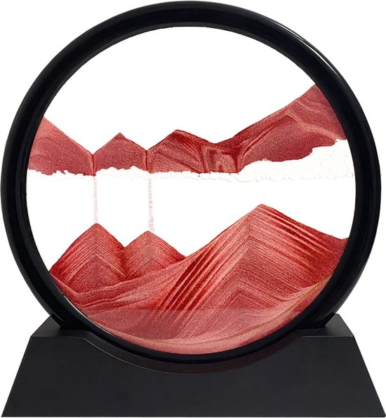 Decoratie Bewegende Zandloper - Dynamisch Zandschilderij - Uniek ...