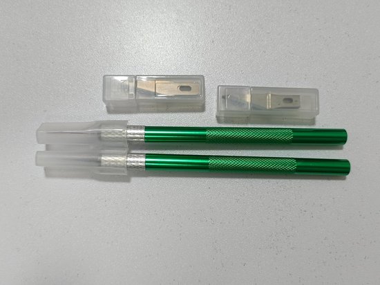 2 stuks cutter voor doe-het-zelf kunst werk snijden, scalpel met 20 ...