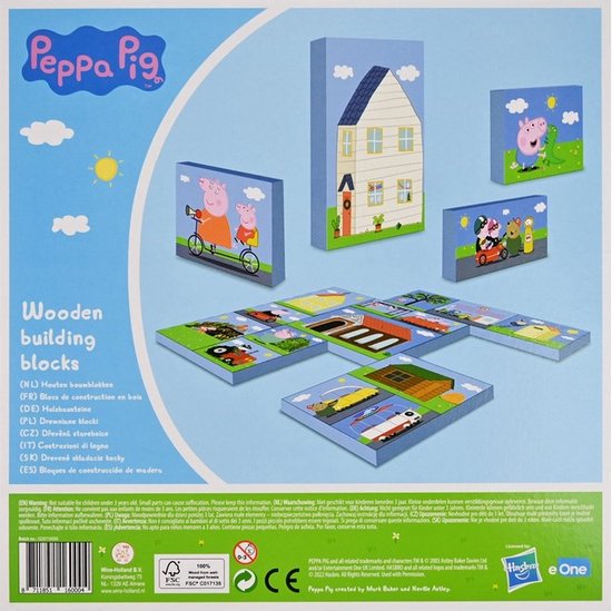 Peppa-Pig-Houten-Bouwblokken-Wooden-Building-Blocks | bol