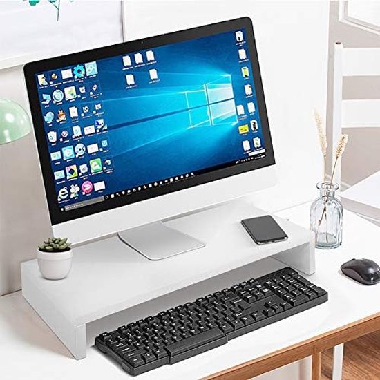 Monitorstandaard verhoger, metalen computerstandaard - Dual Monitor ...