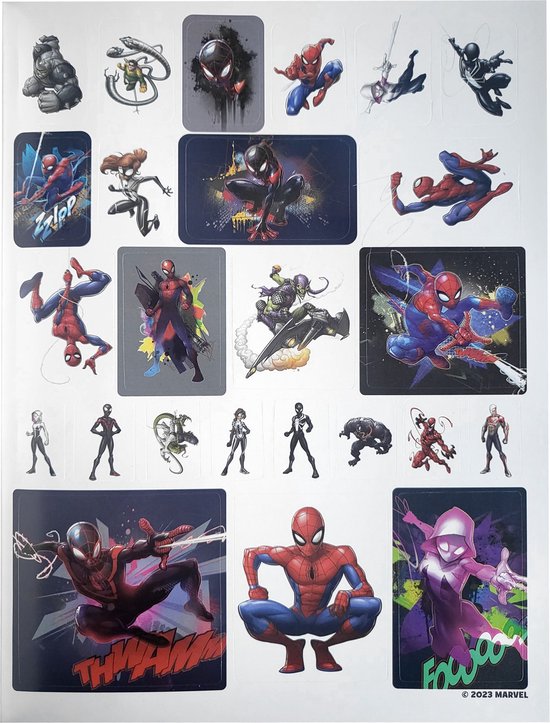 Marvel Spiderman - Kleurboek - Megacolor kleurboek met stickers - Extra ...