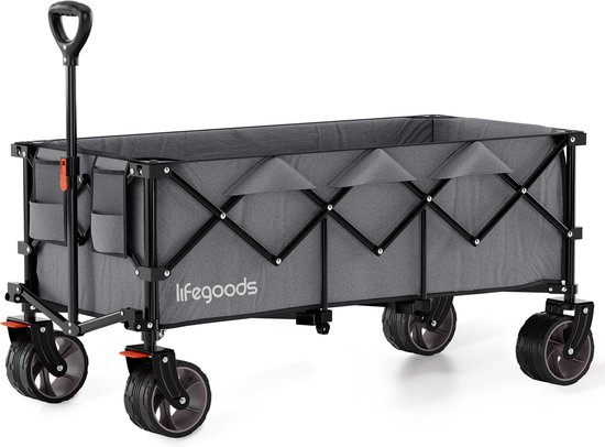 LifeGoods Bolderkar - XXL - Opvouwbaar - 300L - 150KG Draagkracht ...
