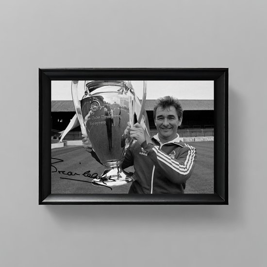 Brian Clough Ingelijste Handtekening – 15 x 10cm In Klassiek Zwart ...