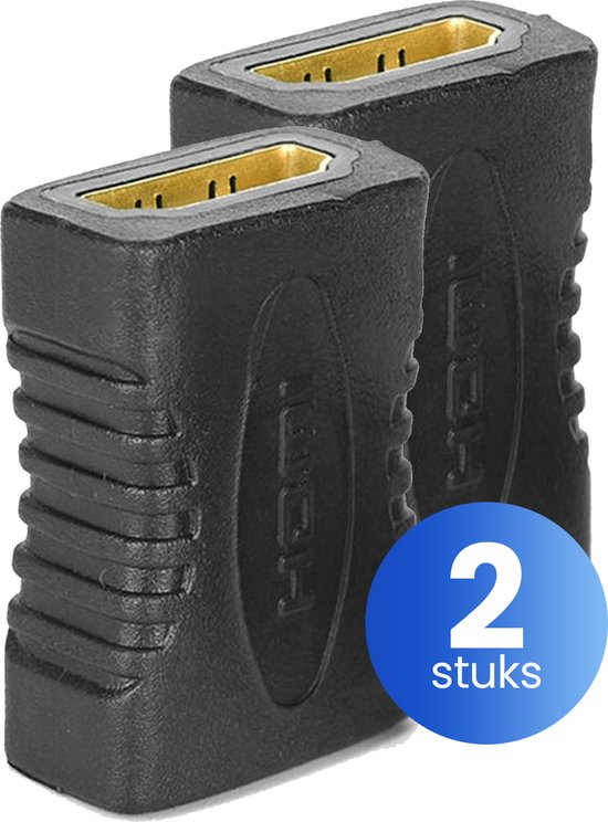 Garpex® Set van 2 - HDMI Koppelstuk - 4K 30Hz Ultra HD - HDMI Adapter ...