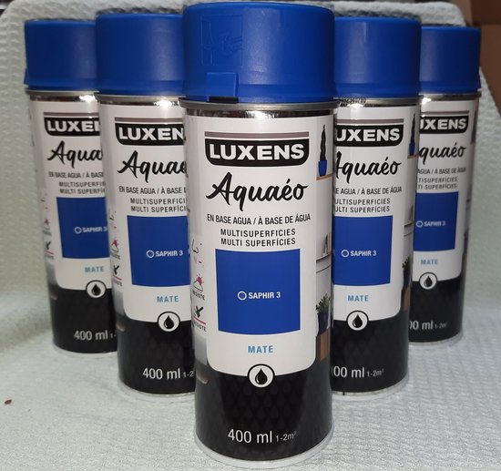 Luxens - saffierblauw mat - spuitlak - 6 in een doos- 400 ml | bol
