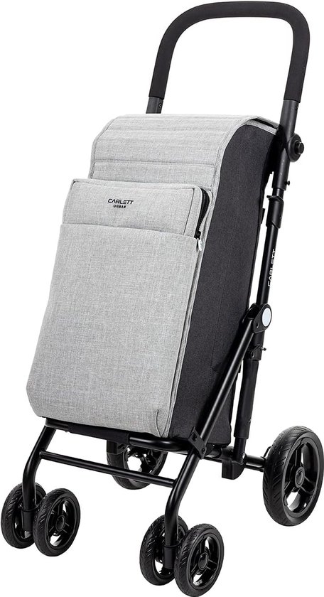 Boodschappentrolley met 4 wielen - Opvouwbaar, 25 kg laadvermogen ...