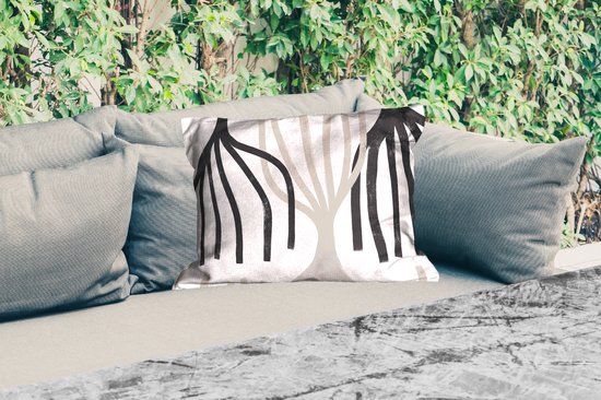 Buitenkussens - Tuin - Lijn - Pastel - Abstract - Patronen - 50x30 cm | bol