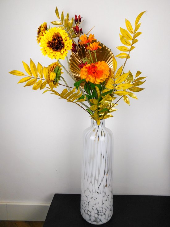 Cheetah – Cheetah Vaas – Vaas wit – 50 cm – Boho vaas – Decoratie | bol