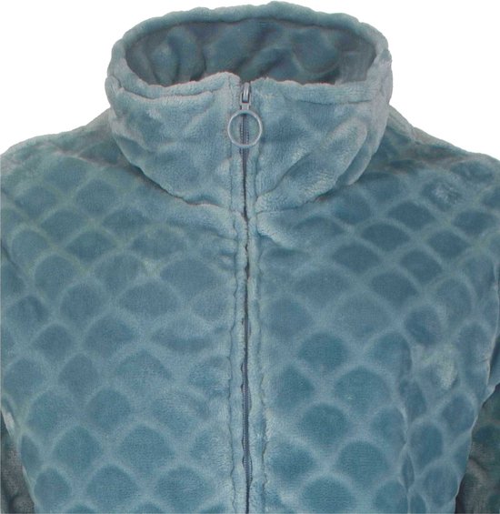 Tenderness Dames Huispak - Fleece - Petrol Blauw - Maat L | bol