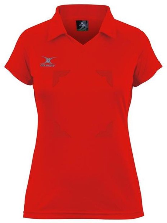Gilbert Netball Eclipse Hook and Loop Shirt Girls - 7 - 8 Yrs - Rood | bol