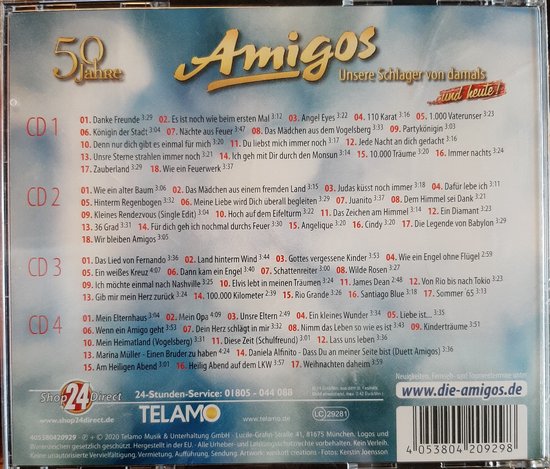 50 Jahre - Unsere Schlager von damals ...und heute! +..., Die Amigos ... 50 Jahre - Unsere Schlager von damals ...und heute! +..., Die Amigos ...
