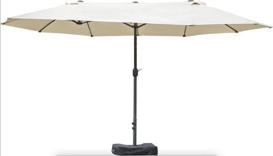 Dubbele parasol - Extra grote parasol - Met zwengel - 460 x 270 cm ...