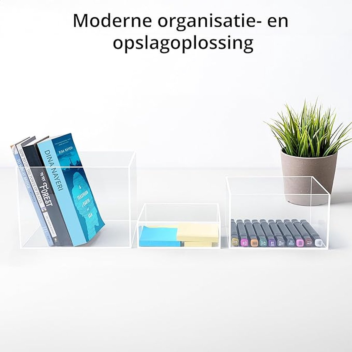 Acryl Kubus Display Risers [3 Pak] - Doorzichtige in Elkaar Stapelbare ...