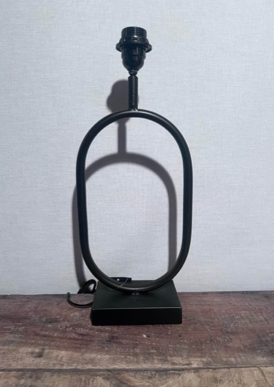 Tafellamp voet - Zwart - Metaal - tafellamp slaapkamer - tafellamp ...