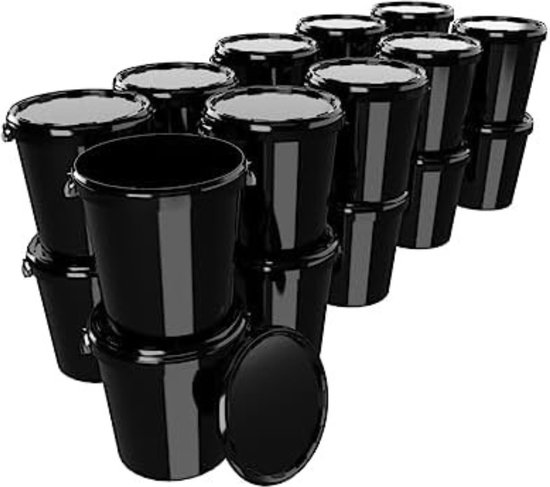 Afsluitbare Emmer - Zwart | bol