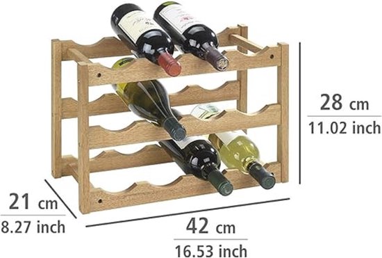 wijnflessen, vrijstaand, flessenrek | bol