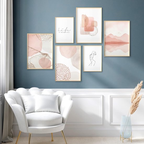 Posters en lijsten - Voor woonkamer en slaapkamer - 4x A3 + 2x A4 ...