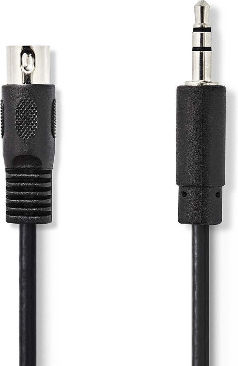 3,5mm Stereo Jack (m) naar 5-pin DIN (m) Kabel - 2 meter - Zwart | bol