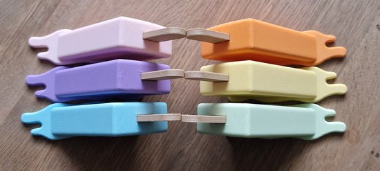 3D @ Home Wandkapstok - Smeltend ijsje - Oranje kapstok kinderkamer | bol