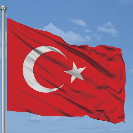 Turkse Vlag - Vlag van Turkije - Turk Bayragi - 225x150cm | bol