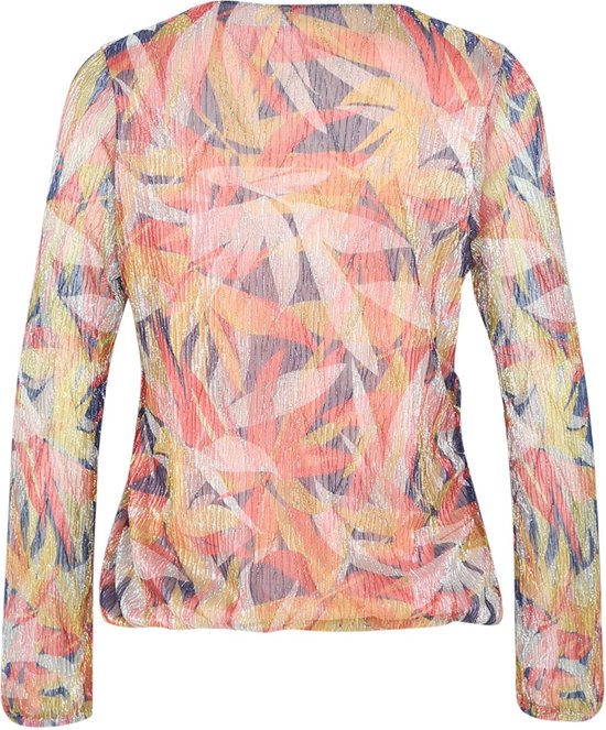 Cassis T-shirt met Hawai print en lurex | bol