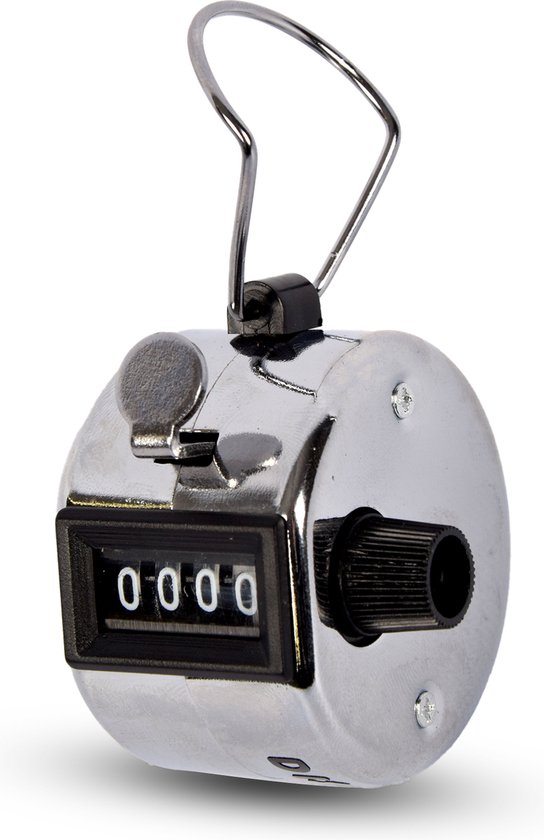 discountershop Handteller Klikker - 4-Cijferig, Resetknop, Duimring ...