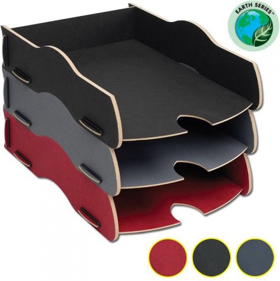 FELLOWES EARTH STACKABLE LETTER TRAY ZWART 1 STUK | bol