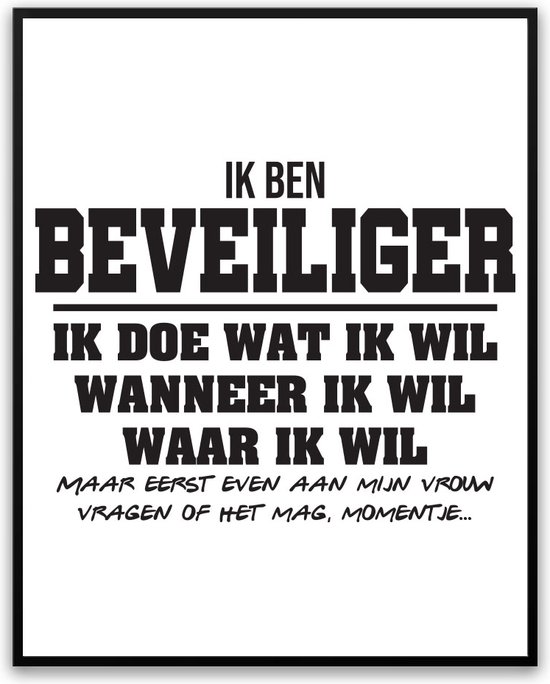 Beveiliger - Partner toestemming vragen Fotolijst met glas 40 x 50 cm ...