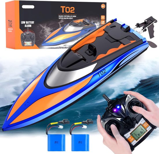 RC Boot - Bestuurbare boot - Speedboot - Voor jongens en meisjes - Buiten - 30km/u | bol