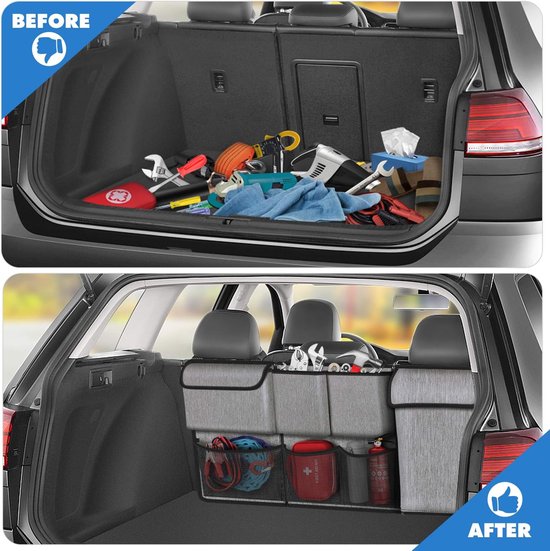 Auto-achterbank-organizer, kofferbak-organizer, afneembare ...