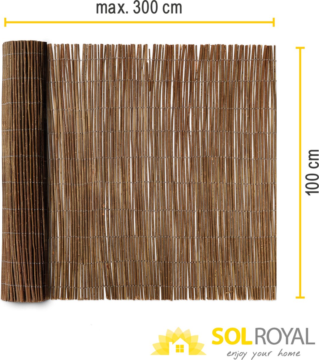 Sol Royal W79 – Tuinscherm Wilgenmat op Rol 100x300 cm (HxB ...