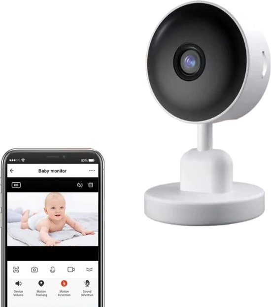 WiREO KidConnect WiFi™ Babyfoon met Camera en App - WiFi 2,4 Ghz - HD - Werkt met Tuya... | bol