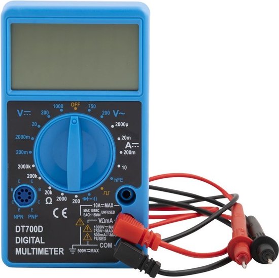 Topgear Victor DT700D Multimeter - Digitale spanningsmeter voor ...